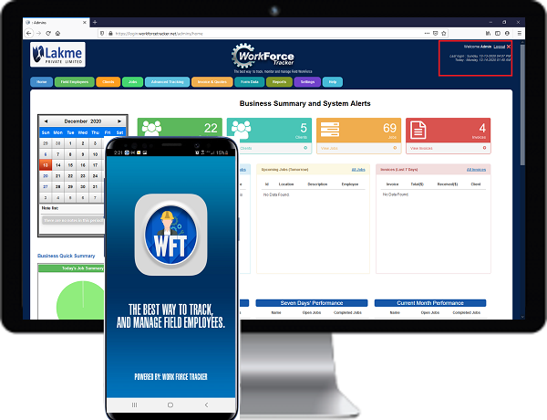 Work Force Tracker - Rapidsoft Software